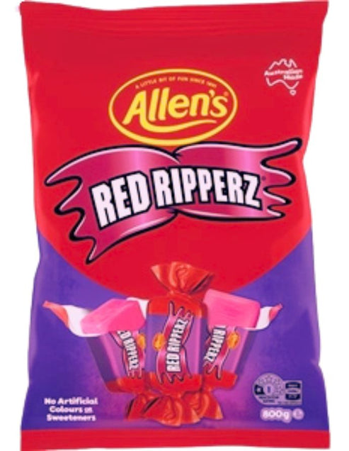 Allen's Red Ripperz 800g – Global Sweets & Lollies
