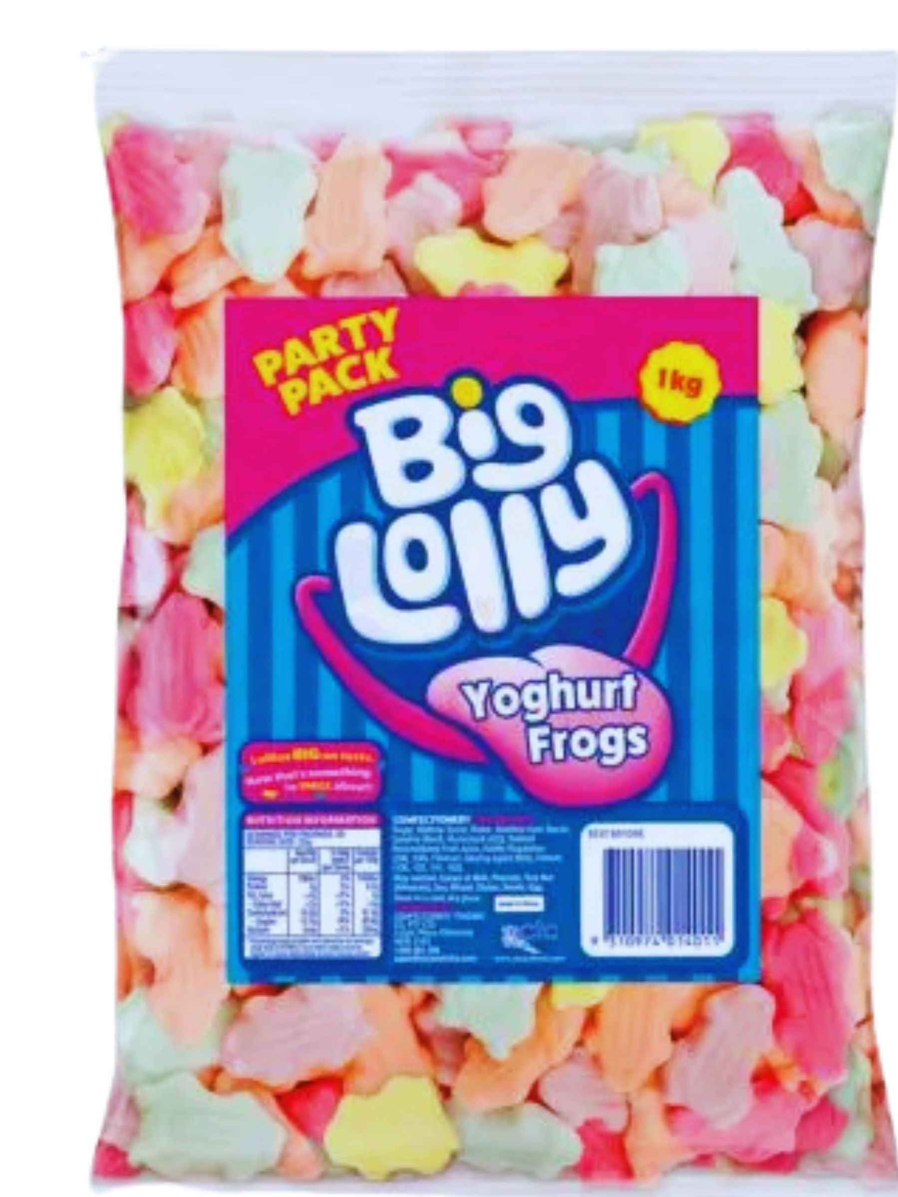 Big Lolly Yogurt Frogs 1 Kg – Global Sweets & Lollies