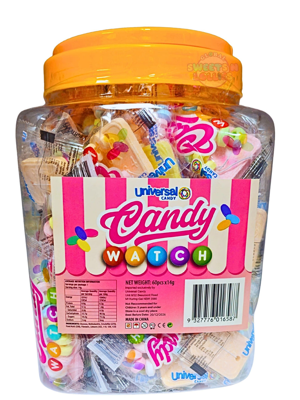 Candy Watch Tub 60pc – Global Sweets & Lollies