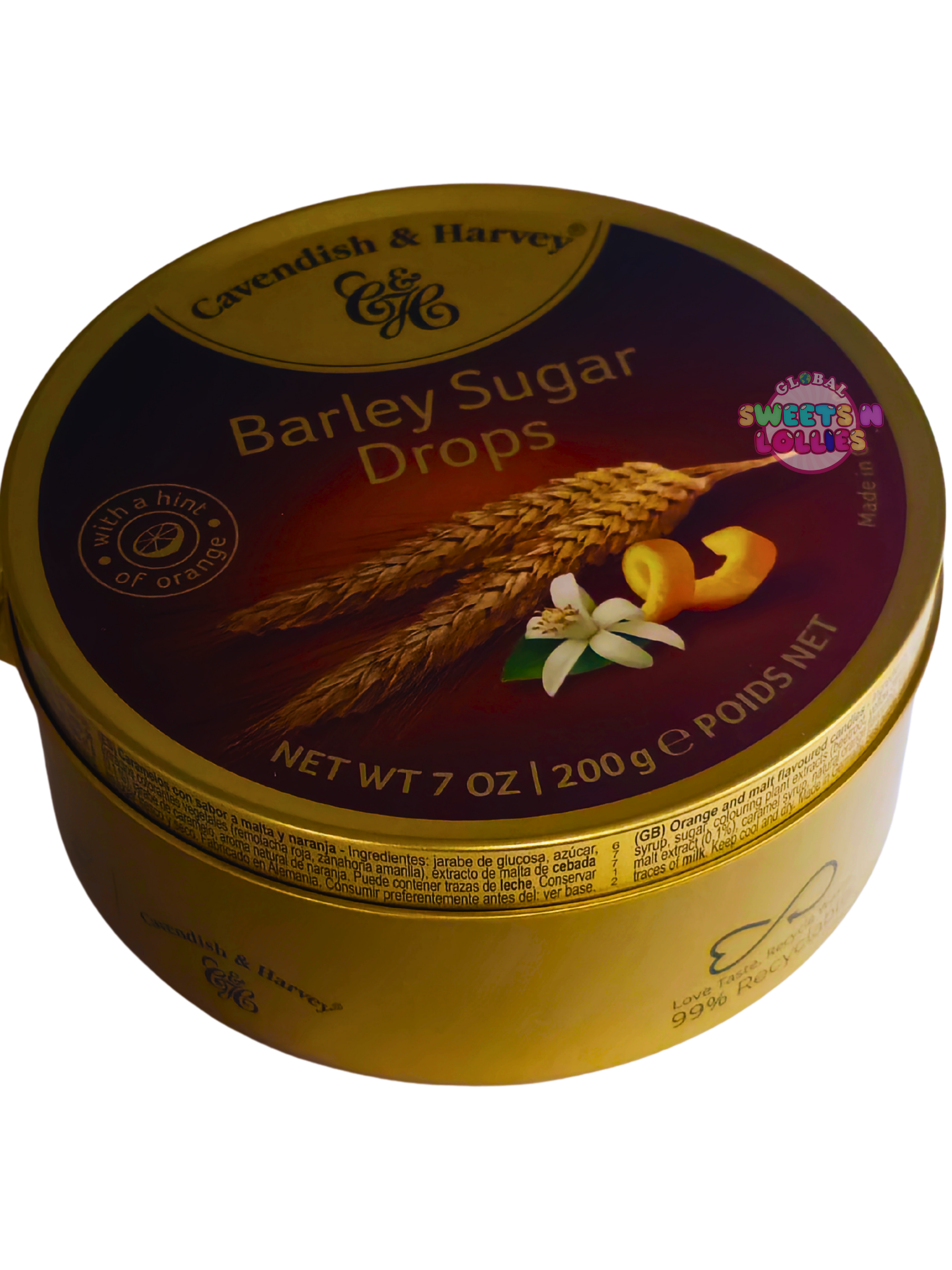 Cavendish & Harvey Barley Sugar Drops 200g – Global Sweets & Lollies
