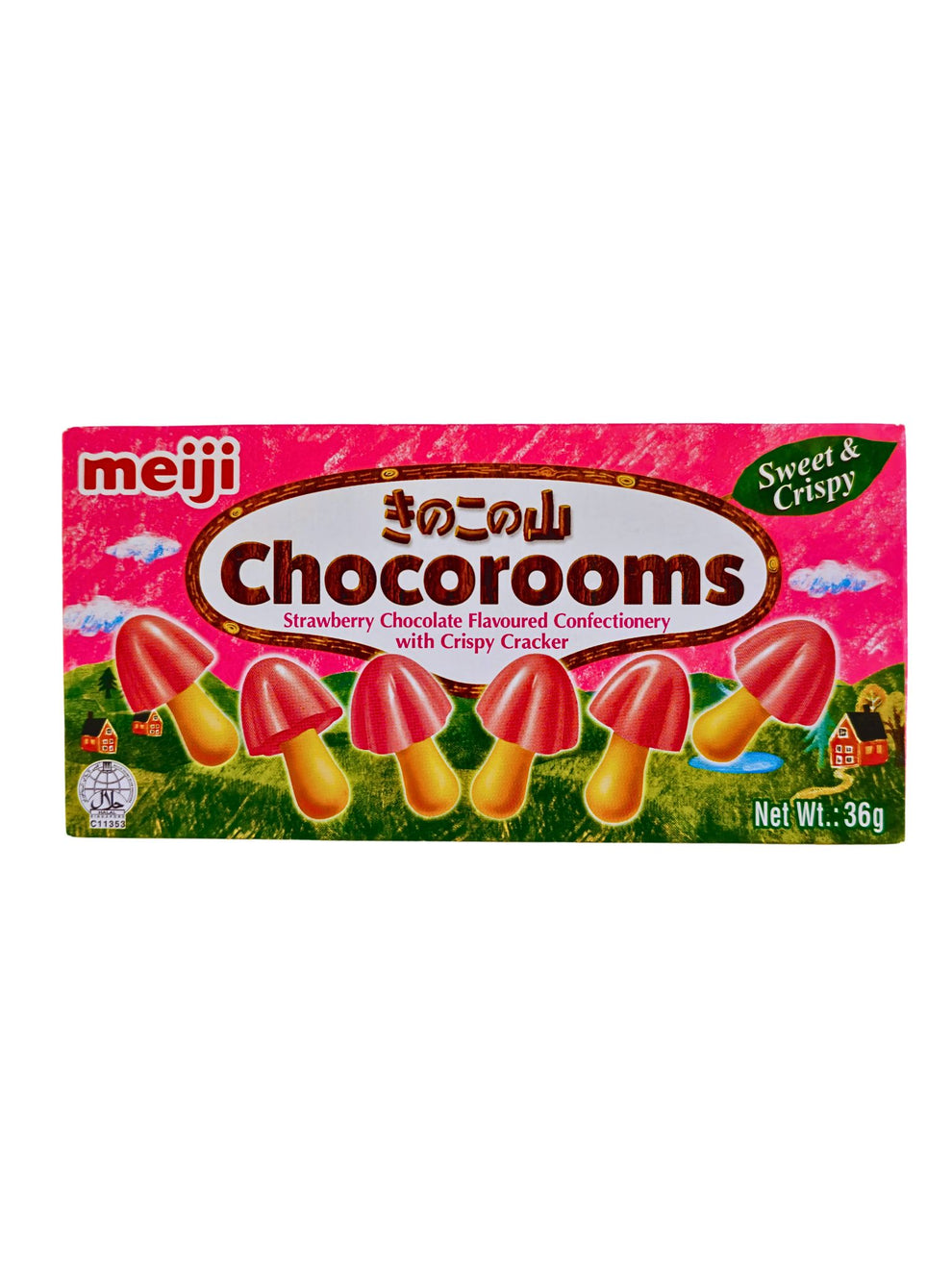 Meiji Chocorooms Strawberry 36g – Global Sweets & Lollies