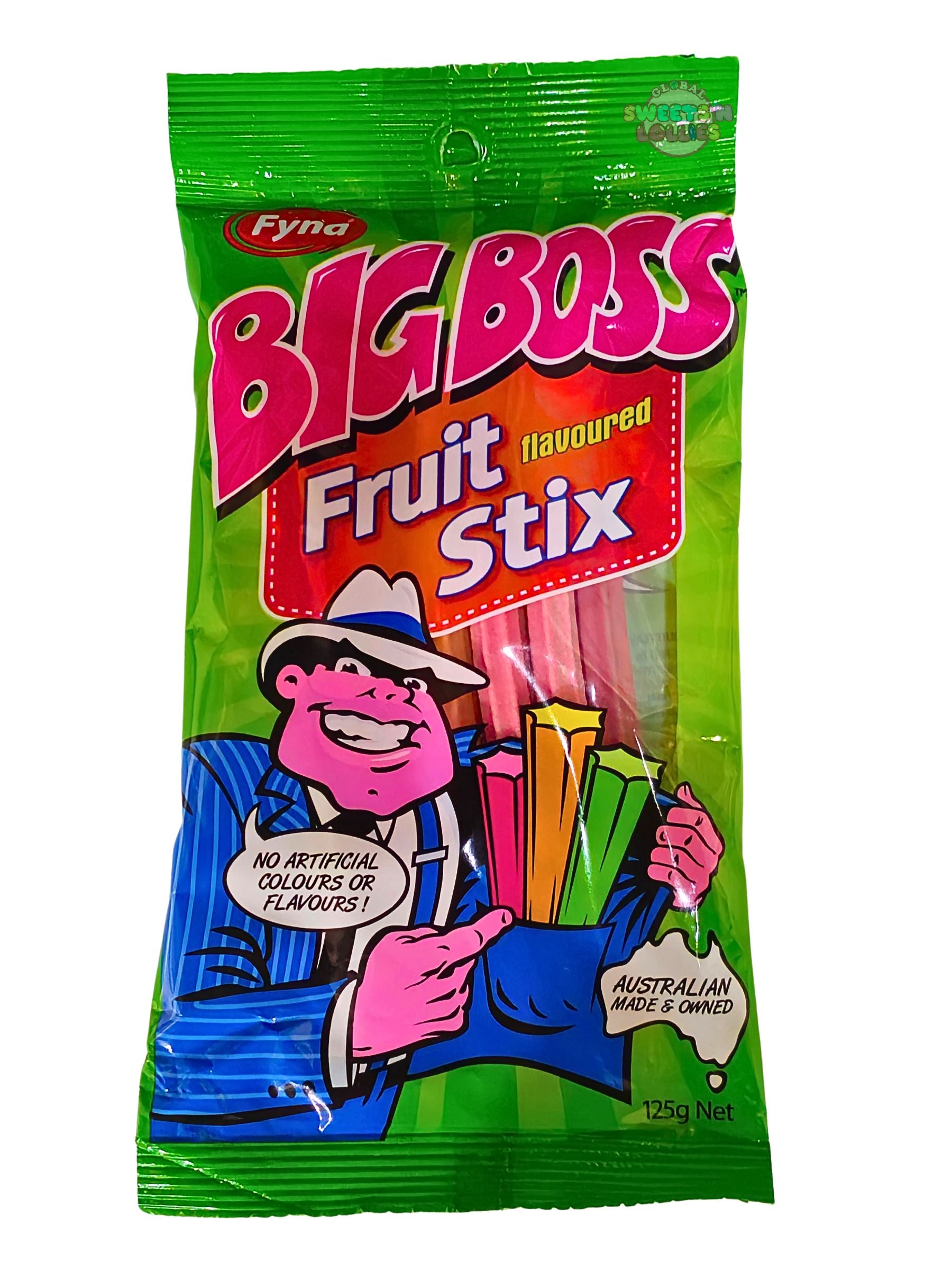 !Fruit sticks 125g big boss – Global Sweets & Lollies