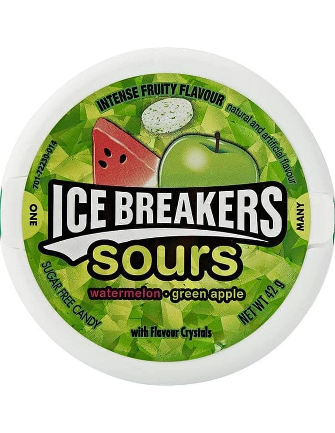 Ice Breakers Sours Green Apples – Global Sweets & Lollies