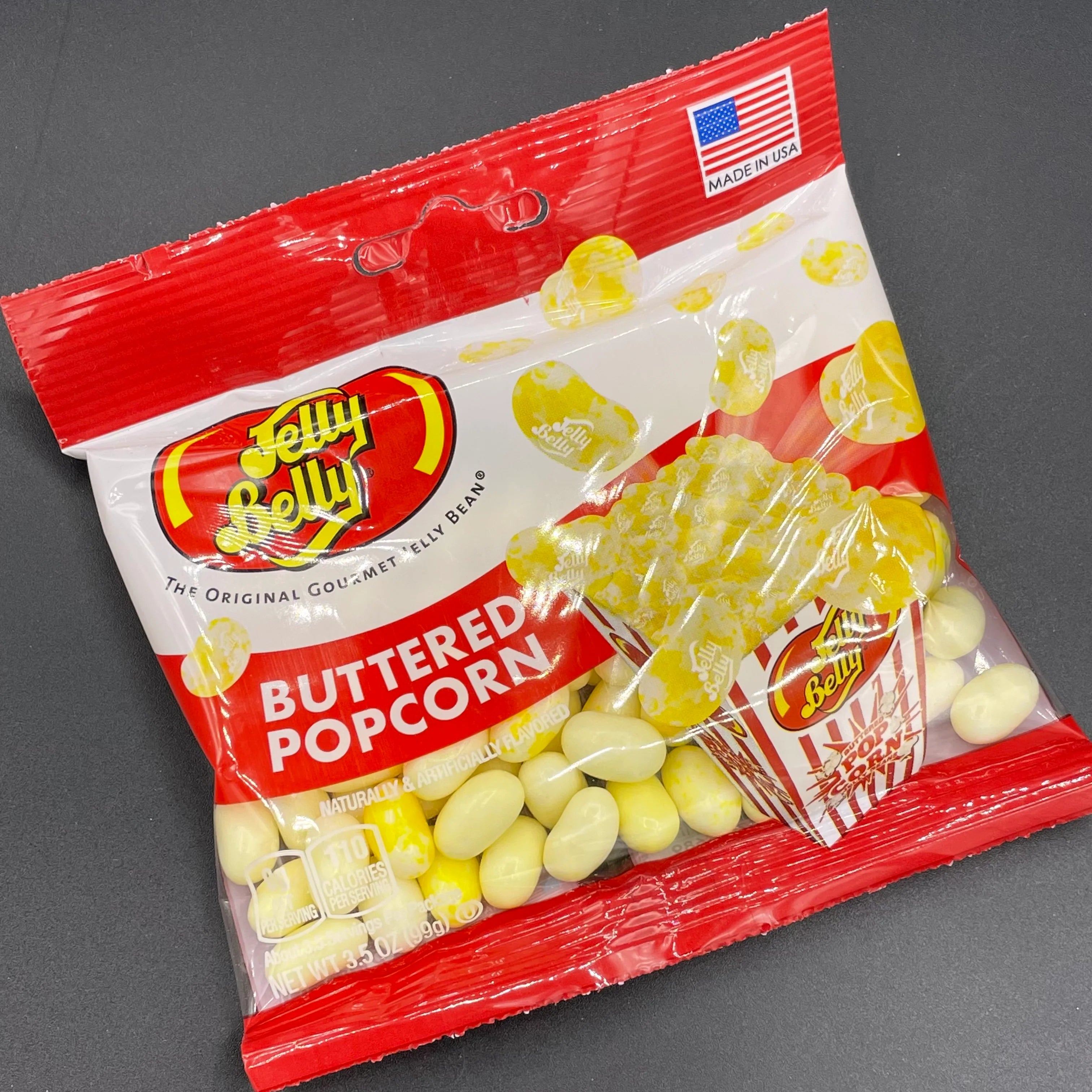 Jelly Belly Buttered Popcorn 99g – Global Sweets & Lollies