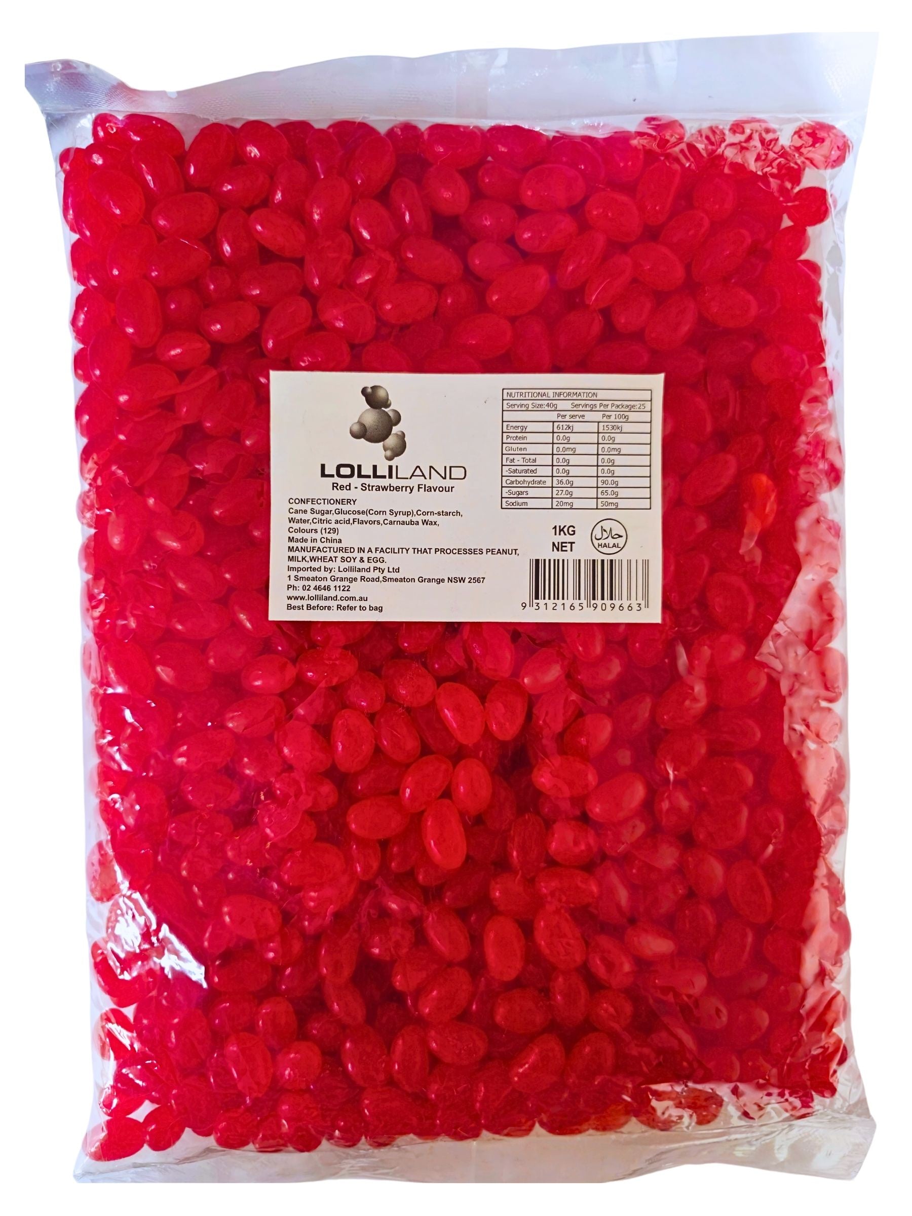 Lolliland Jellybeans Strawberry 1kg – Global Sweets & Lollies