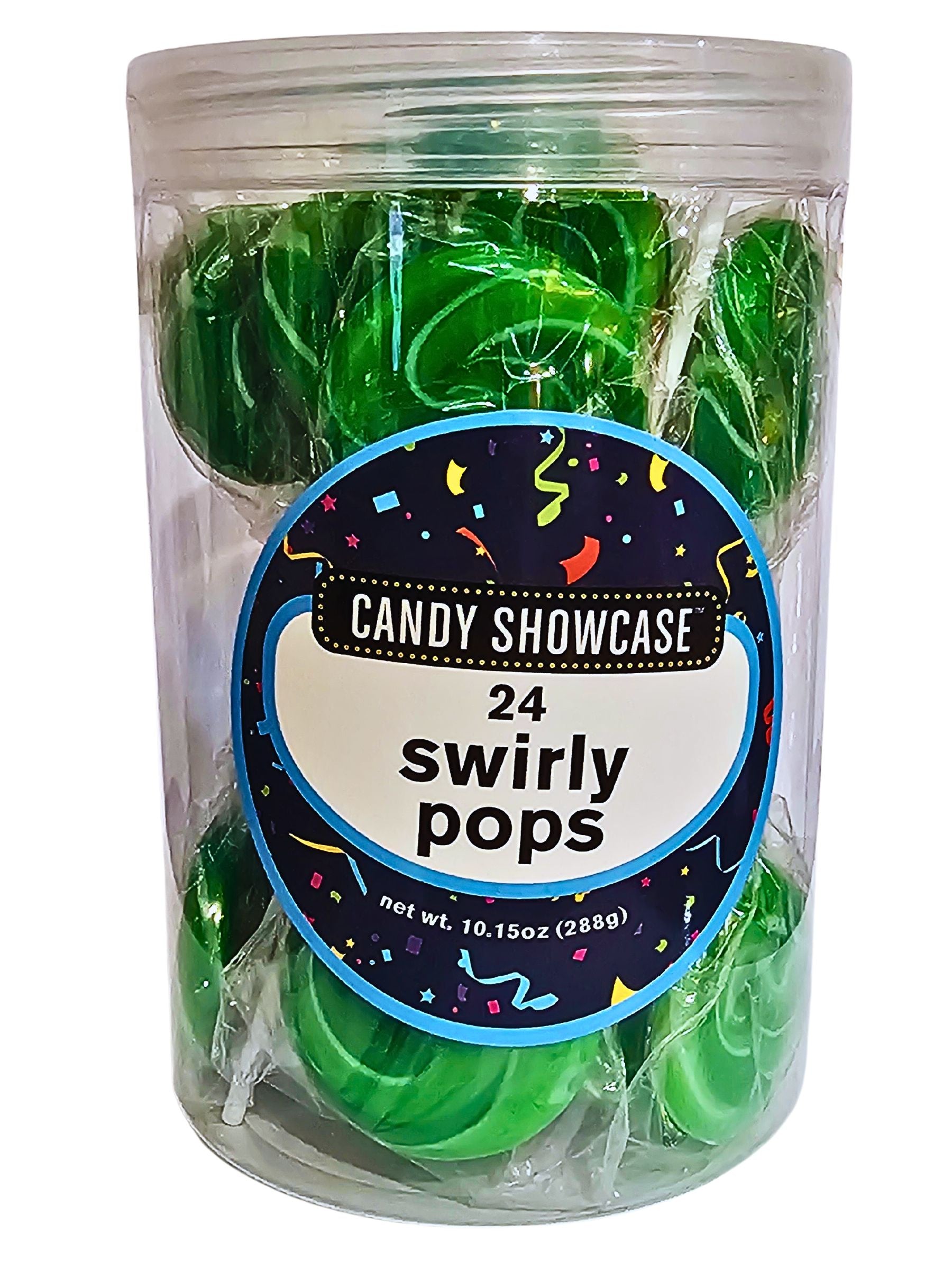 Swirly Pops Green 288g 24 pack – Global Sweets & Lollies
