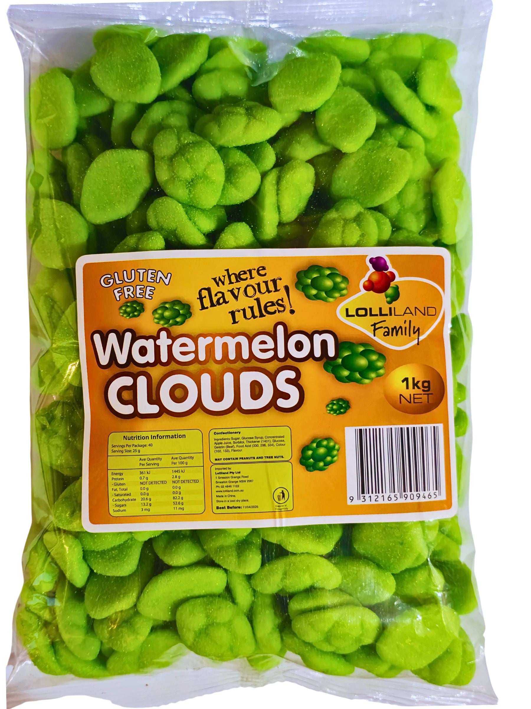 Lolliland Watermelon Clouds 1 Kg – Global Sweets & Lollies