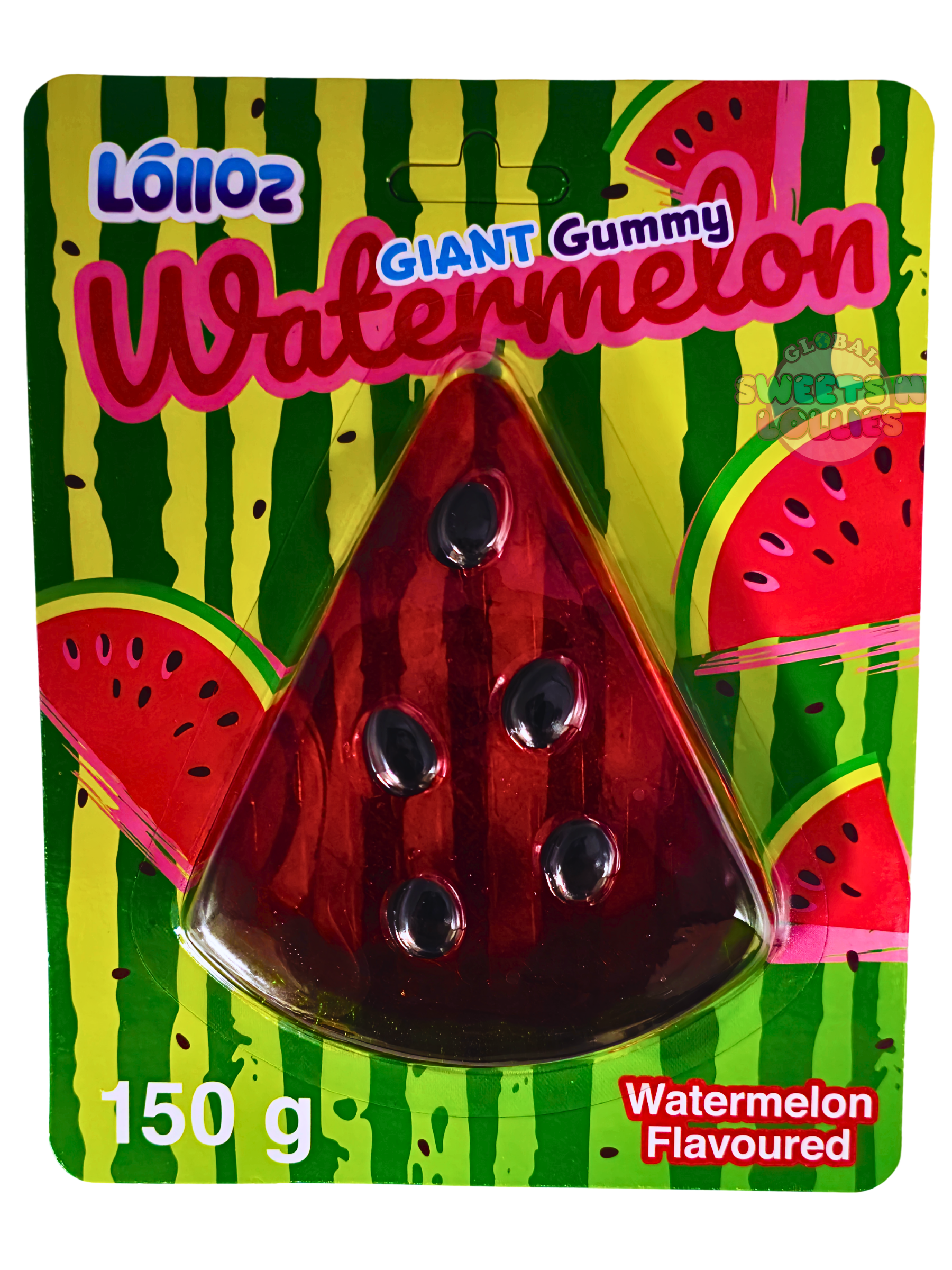 Lolloz Giant Gummy Watermelon 150g – Global Sweets & Lollies