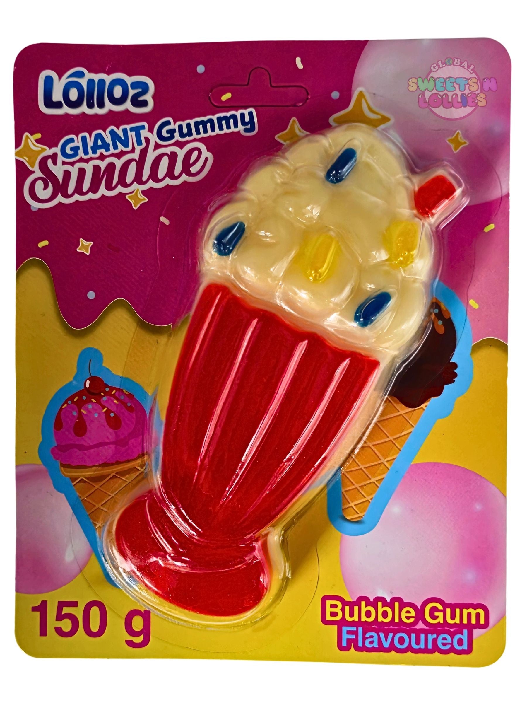 Lolloz Giant Gummy Sundae 150gm – Global Sweets & Lollies