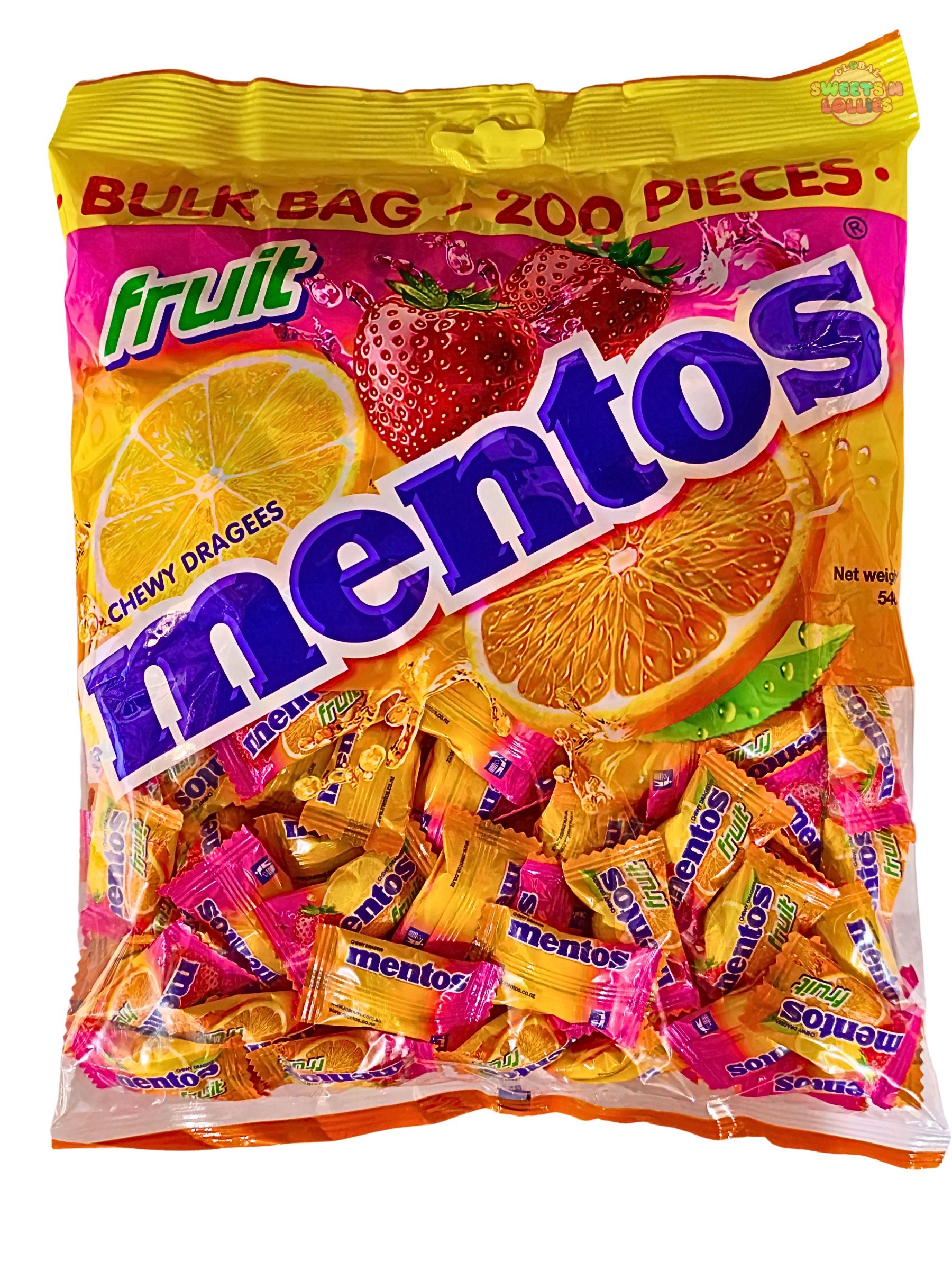 Mentos Fruit Chews 540g 200 pcs – Global Sweets & Lollies