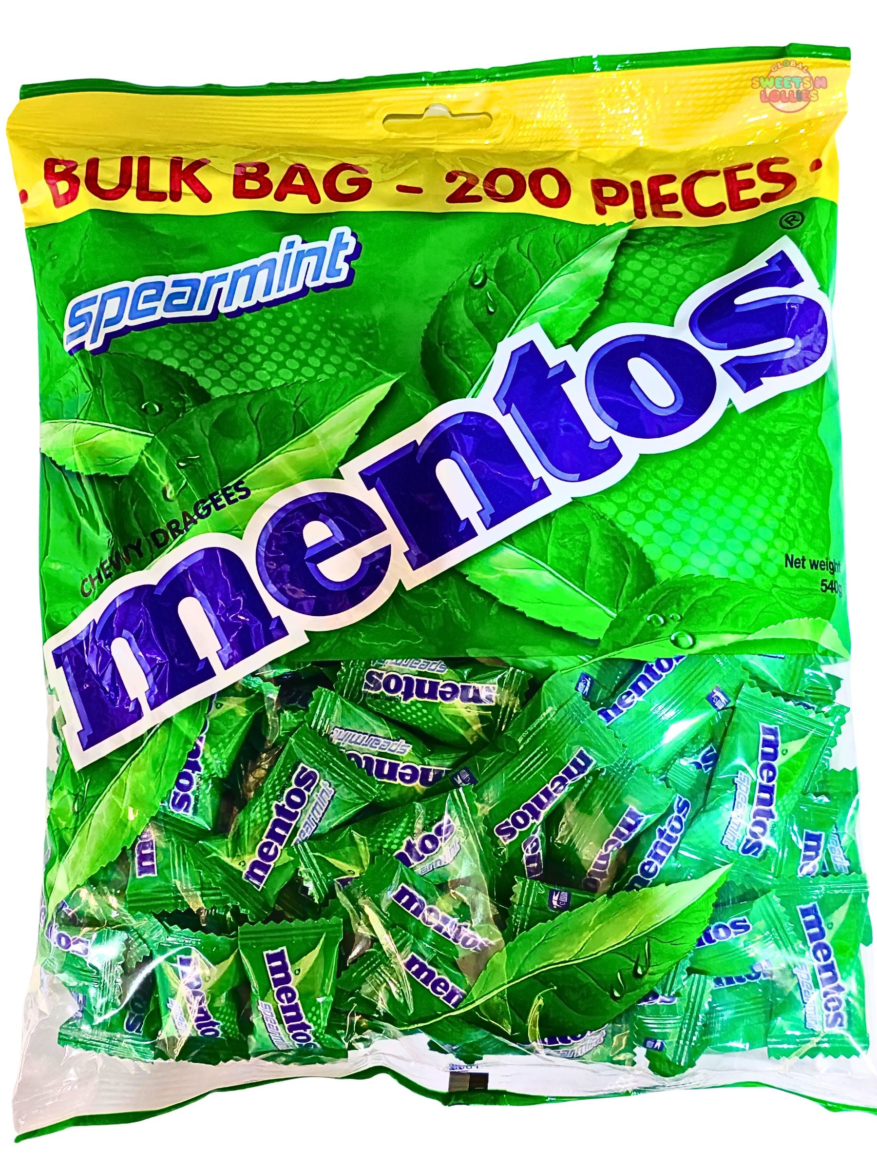 Mentos Spearmint Chews 540g 200 pcs – Global Sweets & Lollies