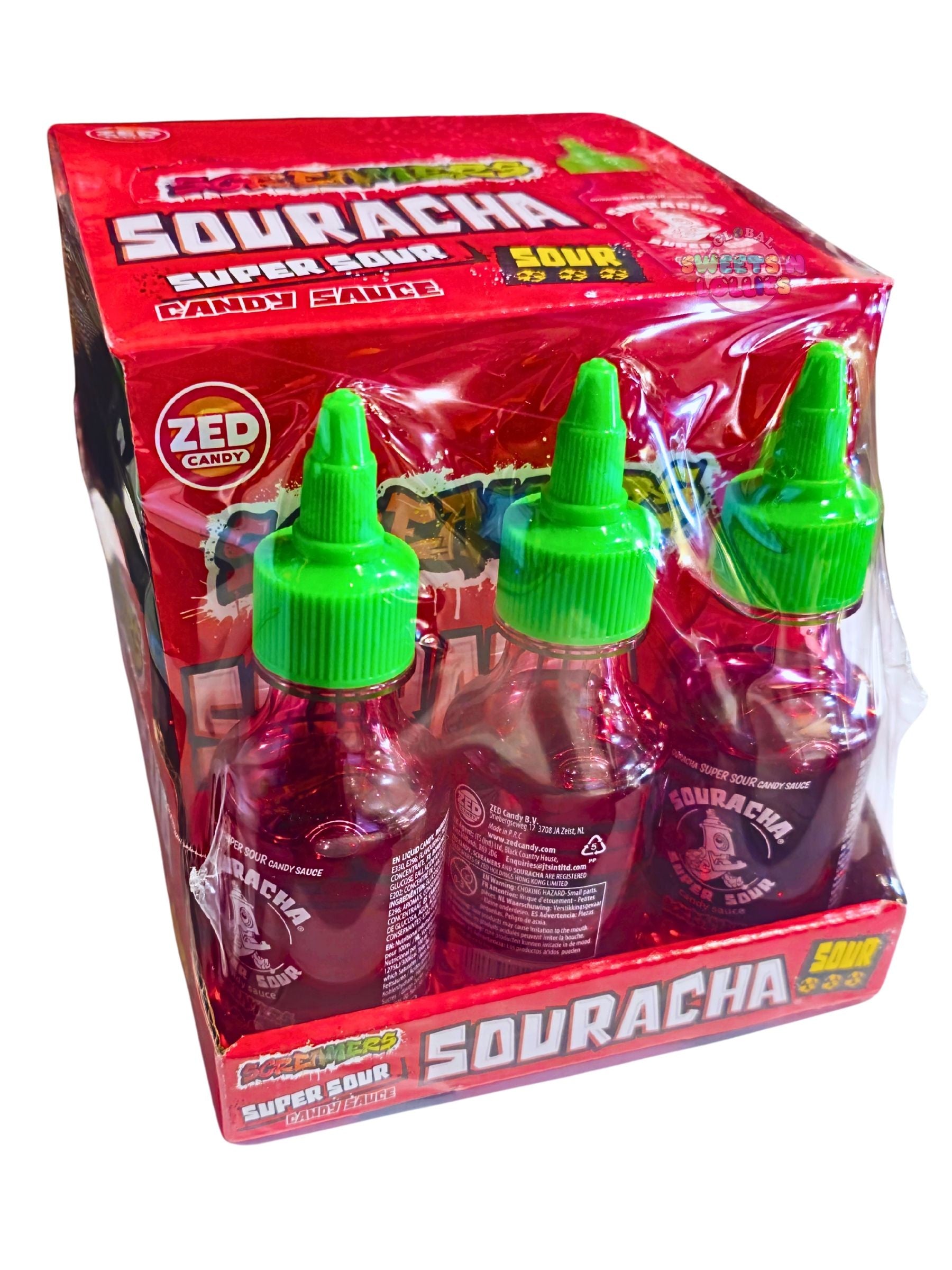 Souracha Super Sour Candy Sauce 12 pack – Global Sweets & Lollies