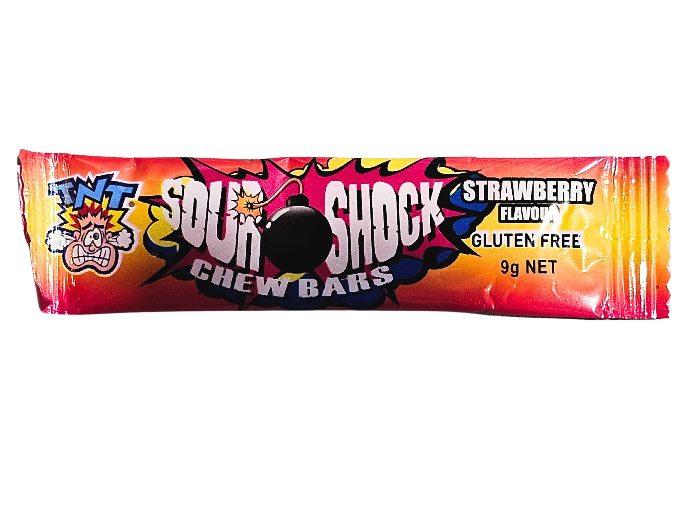 TNT Sour Shock Chew Strawberry 9g – Global Sweets & Lollies