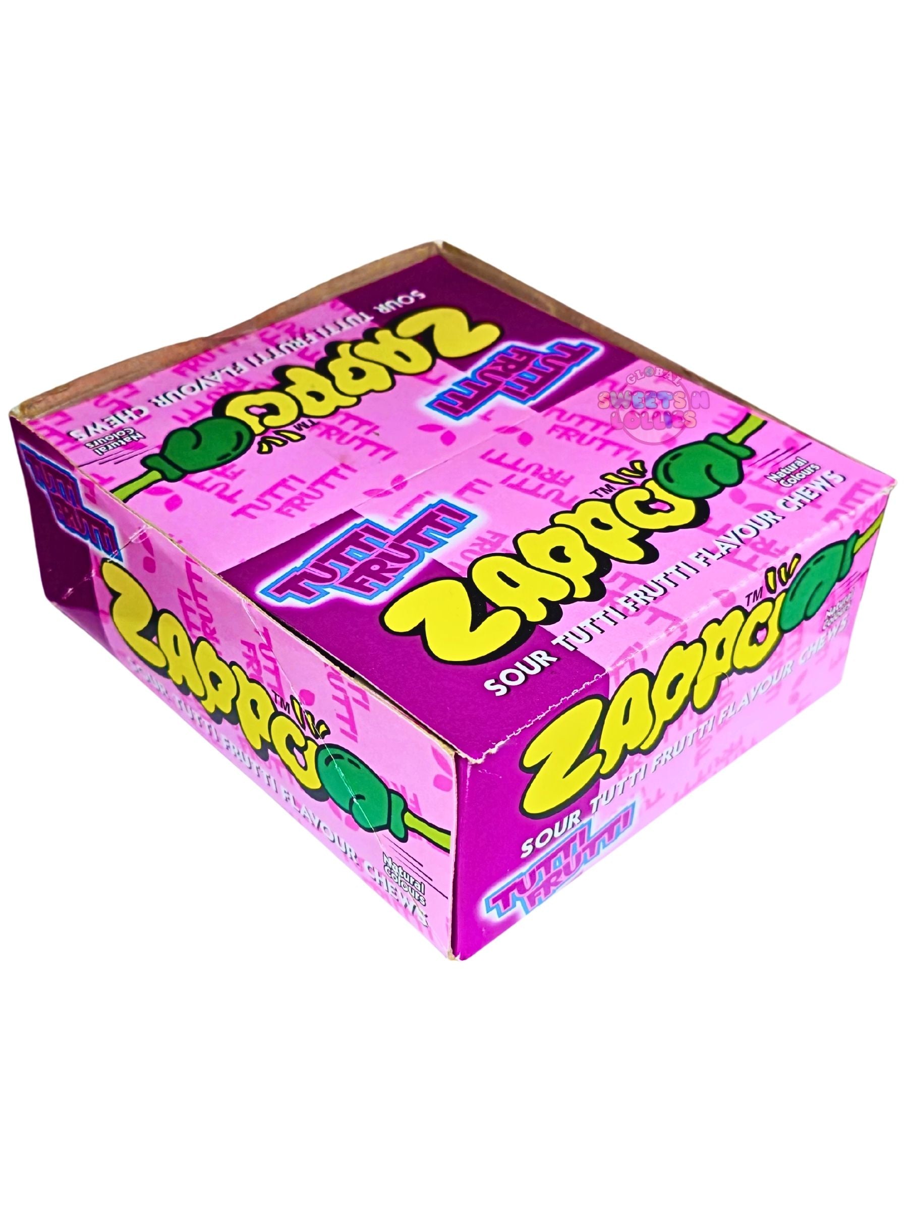 Zappo Sour Tutti Frutti Chews 30pcs – Global Sweets & Lollies