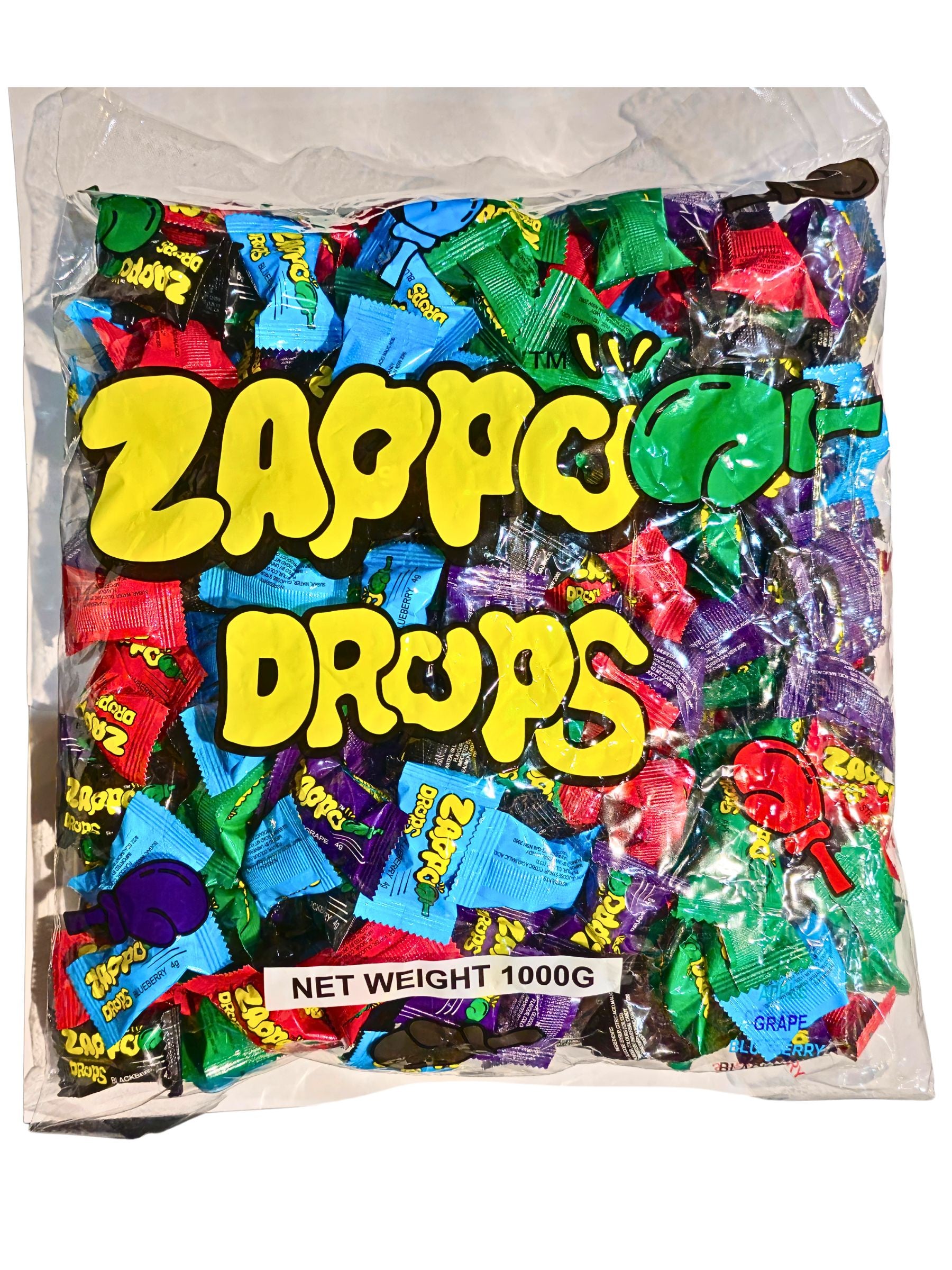 Zappo Drops 1 Kg 250 pcs – Global Sweets & Lollies