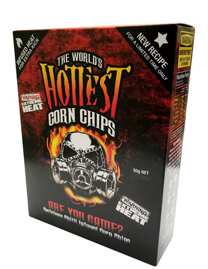 World Hottest Corn Chips 50gm – Global Sweets & Lollies